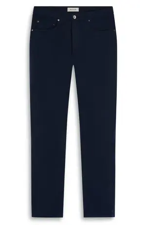 Bugatchi Five Pocket Stretch Cotton Pants - Navy