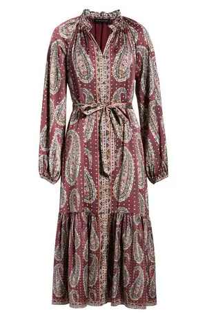 Elie Tahari Sienna Print Midi Dress