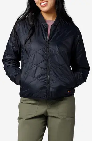 MARMOT Onward Quilted Bomber Jacket - Black