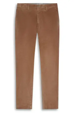 Bugatchi Straight Leg Corduroy Pants Camel