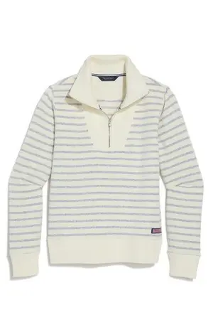 Vineyard Vines Striped Quarter-zip Pullover