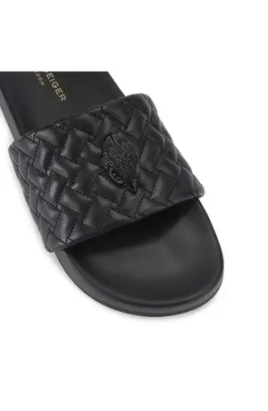 Kurt Geiger Meena Eagle 2 Faux Leather Slide Sandal