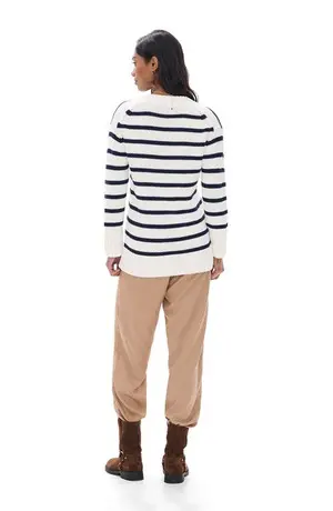 HATLEY Striped V-neck Sweater