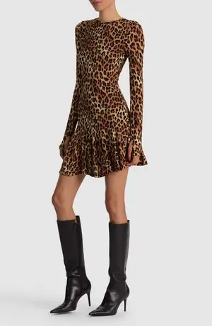 Alice + Olivia Wendy Fit And Flare Minidress