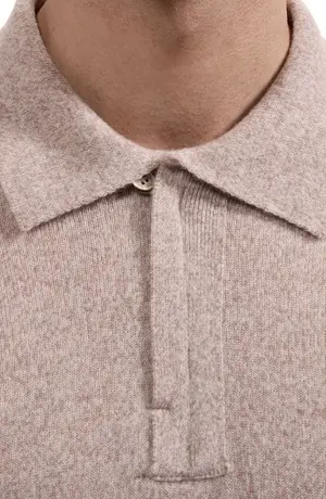 Bugatchi Quarter Zip Wool Polo Sweater