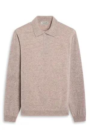 Bugatchi Quarter Zip Wool Polo Sweater