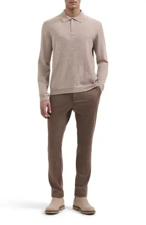 Bugatchi Quarter Zip Wool Polo Sweater