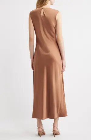 Rails Mira Shoulder Pad Sleeveless Midi Dress