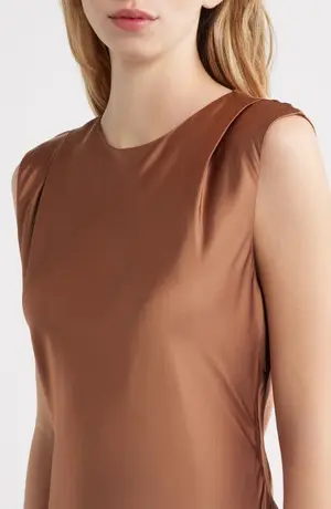 Rails Mira Shoulder Pad Sleeveless Midi Dress