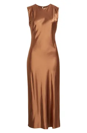 Rails Mira Shoulder Pad Sleeveless Midi Dress