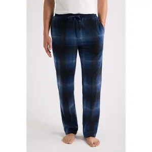 Majestic International Textured Microfleece Lounge Pants Blue