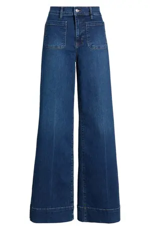 FRAME Le Slice Slim Palazzo High Waist Wide Leg Jeans