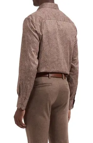 Bugatchi Julian Shaped Fit Long Sleeve Floral Button-up Shirt