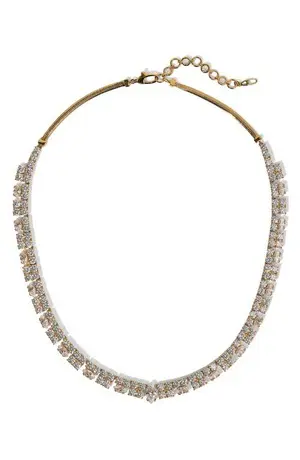 Nadri Twinnie Cubic Zirconia Collar Necklace - Gold