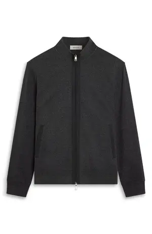 Bugatchi Full Zip Mock Neck Cardigan