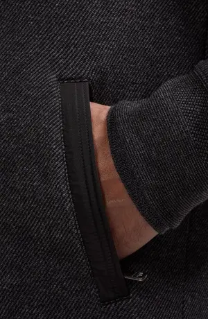 Bugatchi Full Zip Mock Neck Cardigan