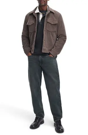 Rag & Bone Classic Long Sleeve Pima Cotton Piqué Rugby Polo