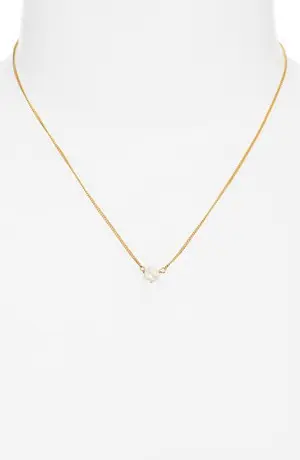 CHILD OF WILD Keishi Pearl Drop Necklace - Gold
