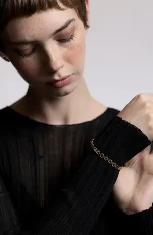 Nadri Celine Watch Chain Bracelet - Gold