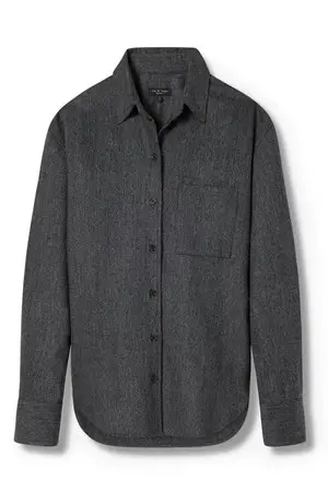 Rag & Bone Connie Tailored Wool & Cashmere Shirt