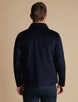 CHARLES TYRWHITT Pure Wool Harrington Jacket