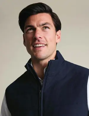 CHARLES TYRWHITT Flannel Quilted Gilet