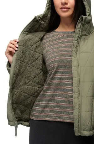 Prana Encinitas Quilted Bomber Jacket - Sage