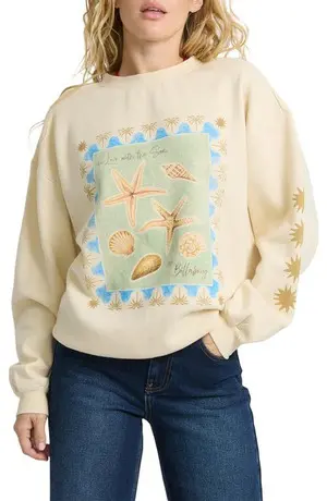 BILLABONG Graphic Sweatshirt - White Multi