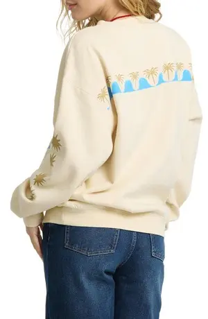 BILLABONG Graphic Sweatshirt - White Multi