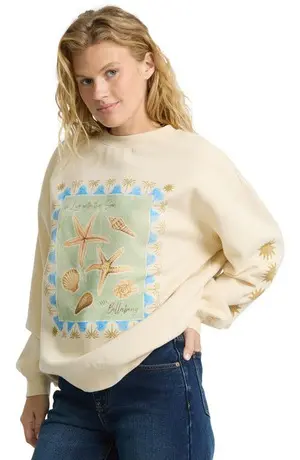 BILLABONG Graphic Sweatshirt - White Multi