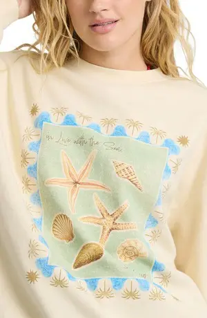BILLABONG Graphic Sweatshirt - White Multi