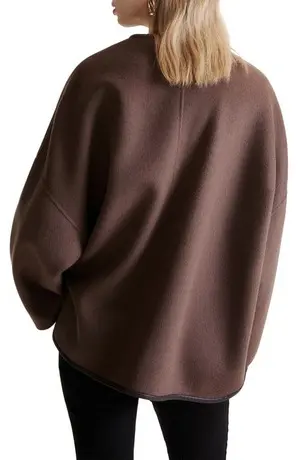 Marella Wool Blend Collarless Coat
