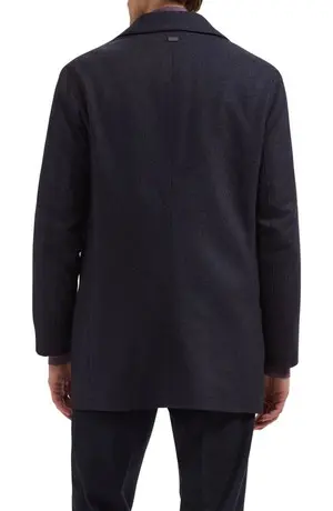Bugatchi Wool Blend Button Front Car Coat