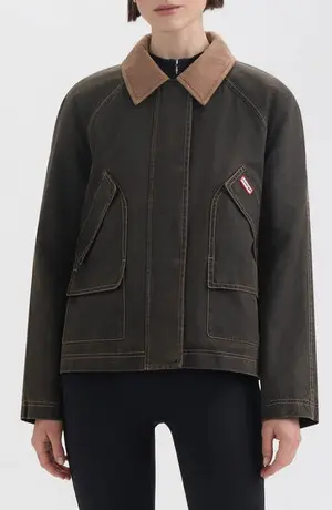 Hunter Bex Washed Wax Hunting Jacket - Coffee