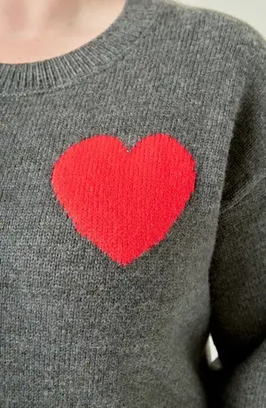English Factory Heart Sweater