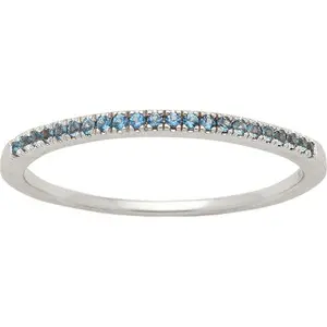 MADE BY MARY Birthstone Stacking Ring - Silver December
