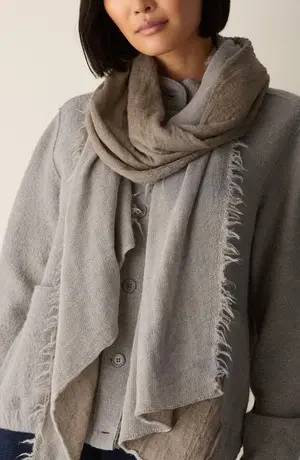Eileen Fisher Textured Alpaca & Silk Scarf