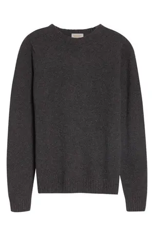 John Smedley Norfolk Sea Island Cotton Crewneck Sweater - Dark Ash