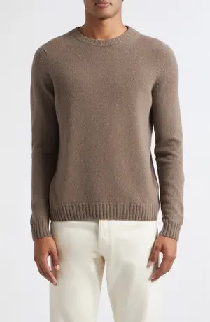 John Smedley Norfolk Sea Island Cotton Crewneck Sweater Toast