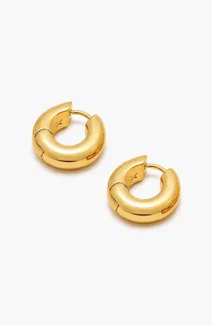 YOJ Sirso Midi Hoop Earrings - Gold