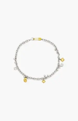 YOJ Coral Curb Necklace - Two Tone