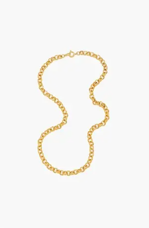 YOJ Mini Rolo Chain Necklace - Gold