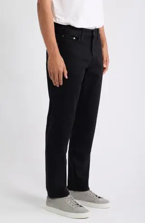 MAVI Zach Straight Leg Jeans - Black Feather