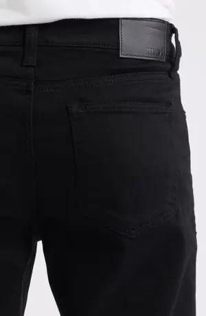 MAVI Zach Straight Leg Jeans - Black Feather