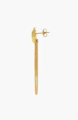 YOJ Atagi Face On Chain Stud Earrings