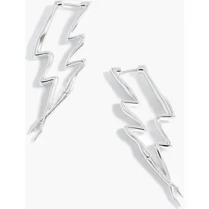 YOJ Maxi Lightning Earrings - Silver