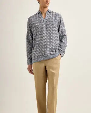Orlebar Brown Ridley Relaxed-fit Shirt - Wave Blue