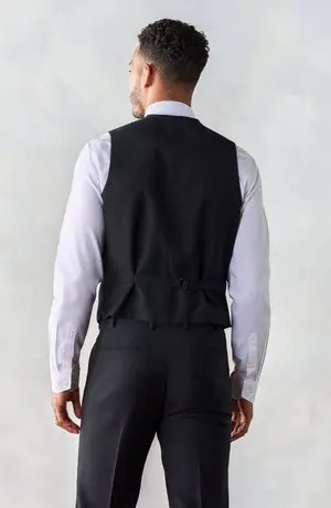 THE BLACK TUX Suit Vest - Black