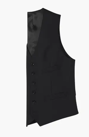 THE BLACK TUX Suit Vest - Black