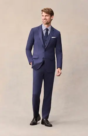 THE BLACK TUX Suit Vest - Blue